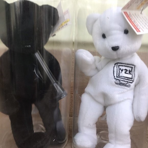 Accents | Vtg Plush Rare Crash Blackout Beenie Bears Lot Senna Co Htf ...